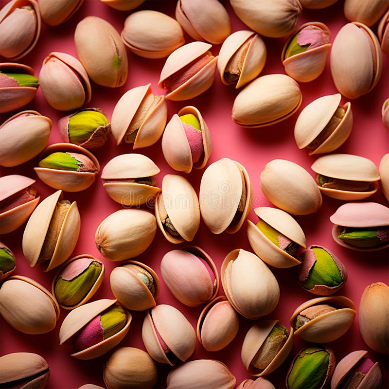 Scattering Pistachio Nuts, Quick BIO Snack - AI Generated Image Stock ...