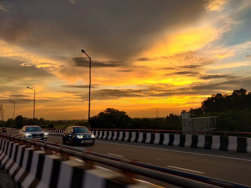 Scattering of Sunlight after the Sunset Stock Photo - Image of sunset ...