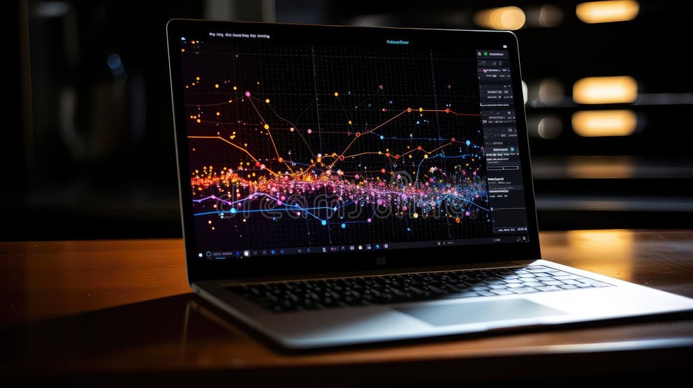 Scatterplot Technology Charts Stock Illustration - Illustration of ...