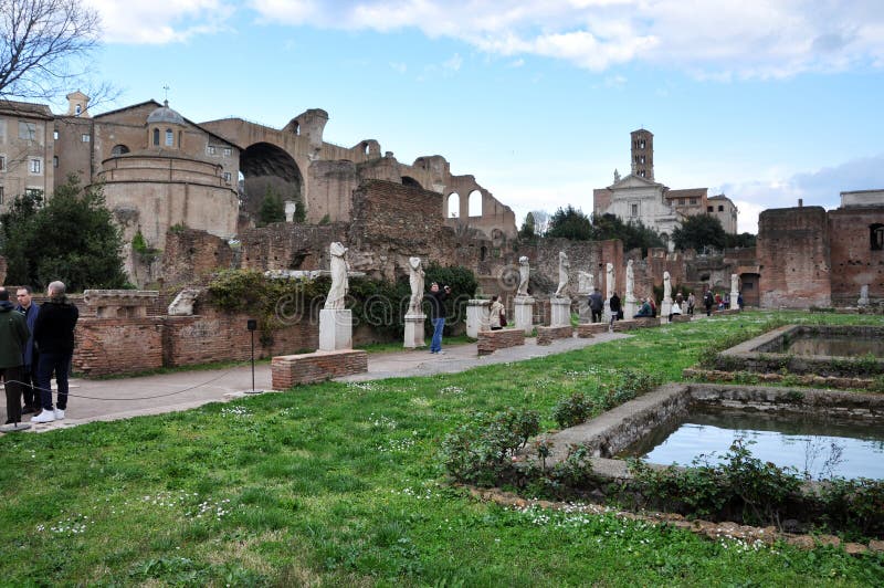 Scavi Archeologici In Roman Forum, Roma, Italia Fotografia Editoriale ...