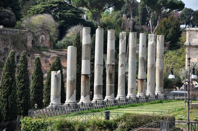 Scavi Archeologici In Roman Forum, Roma, Italia Immagine Stock ...