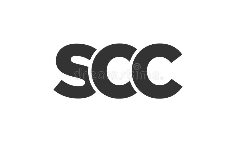SCC Logo Design Template with Strong and Modern Bold Text. Initial ...