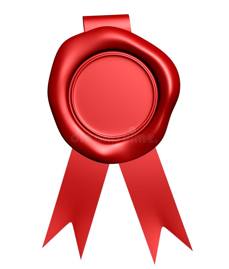 Sceau de cire illustration stock. Illustration du sceau - 6668600