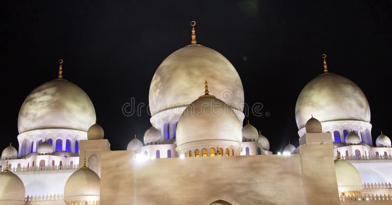 Sceicco Zayed Grand Mosque immagine stock. Immagine di capolavoro ...