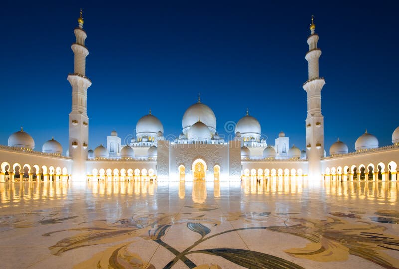 Sceicco Zayed Mosque fotografia editoriale. Immagine di arabo - 107886876