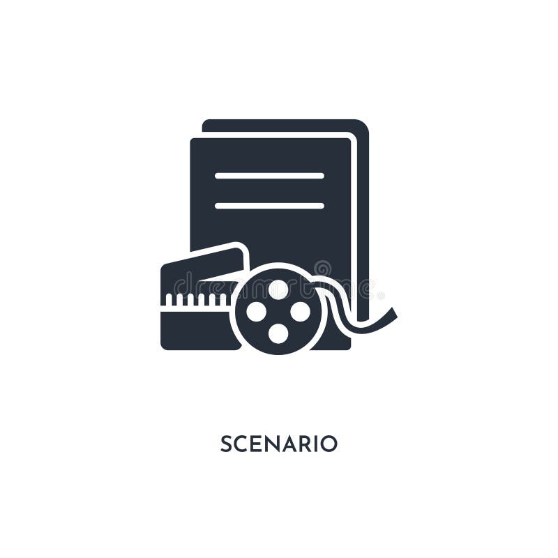 Scenario Icon. Trendy Flat Vector Scenario Icon on White Background ...