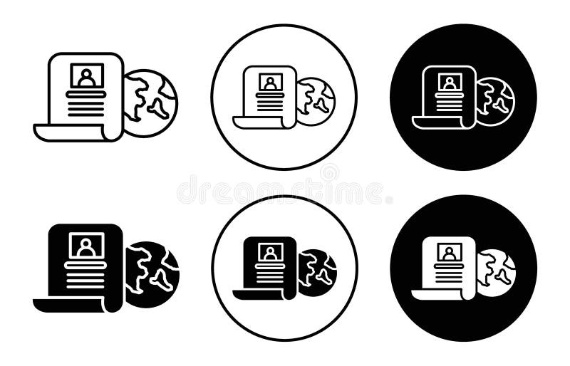 Scenario Simple Icon Collection Set On White Background Color Stock Vector Illustration Of