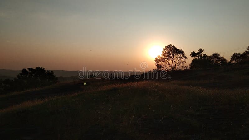 Sunset in the Kerala Village at Evening Time Stock Image - Image of ... Sunset in the Kerala Village at Evening Time Stock Image - Image of ...