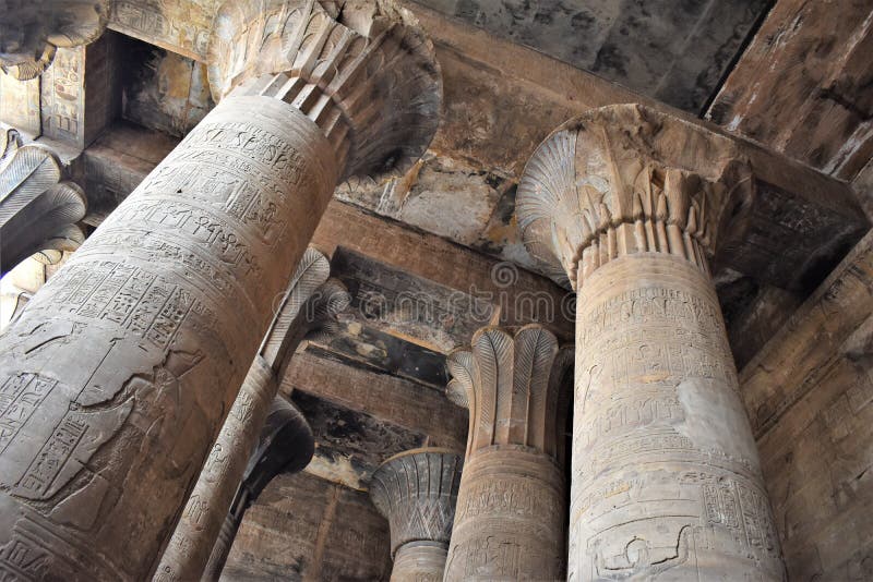 Scene from Egyptian Temples on the Nile River Stock Photo - Image of ...