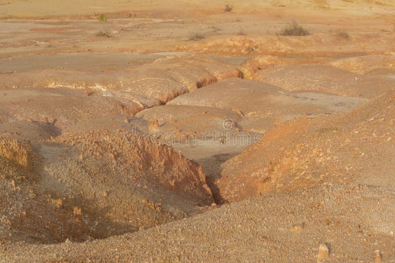 Scene Around the Deserted Land Due To Deforestation and Earth Mining ...
