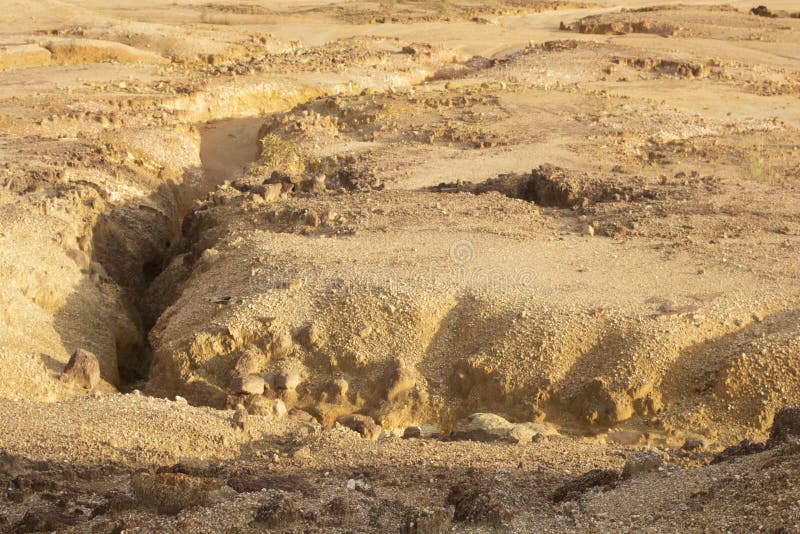 Scene Around the Deserted Land Due To Deforestation and Earth Mining ...