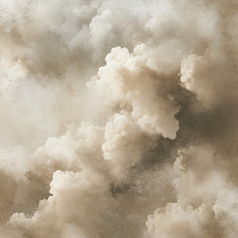 Billowing Smoke Clouds Creating an Atmospheric Texture and Dramatic ...