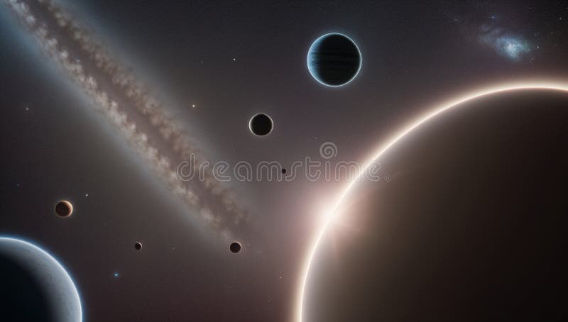 A Scene of a Breathtakingly Immersive Space Scene with Planets and a ...