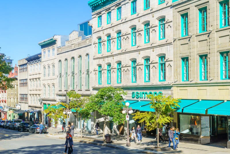 Scene of the City Hall Square, in Quebec City Editorial Photography ...