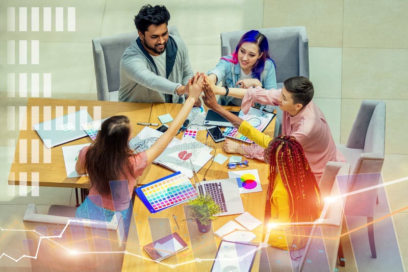 Scene is Collaborative and Focused Stock Photo - Image of businesswomen ...