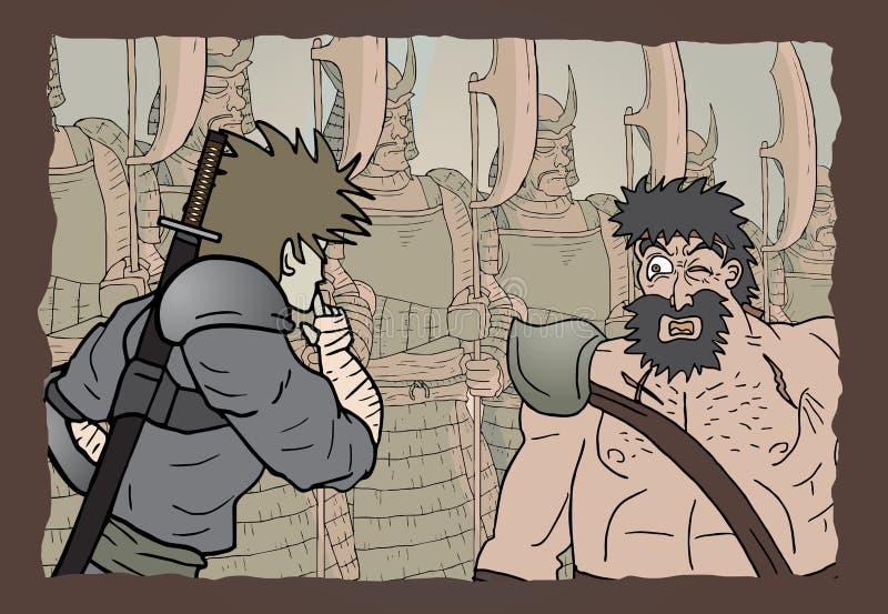 Scene comic stock vector. Illustration of vignette, fighting - 43515760