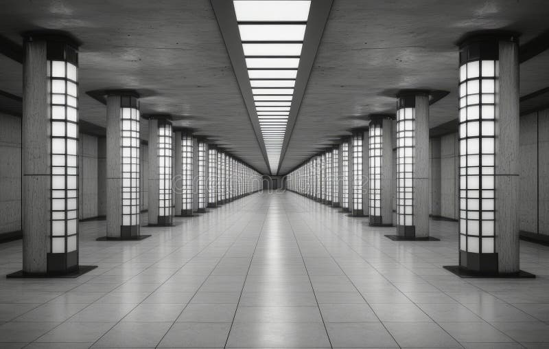 A Scene from a Corner of a Room, Illustrated with Black Lines for ...