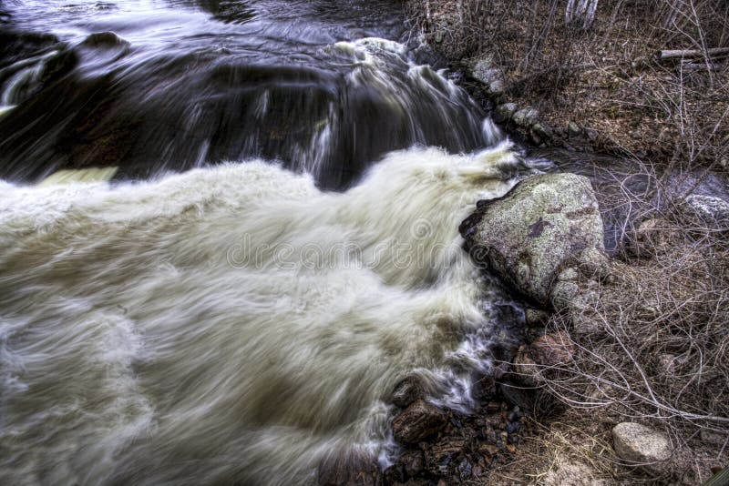 Scene of Crooked Chute in Ontario, Canada Stock Photo - Image of ...