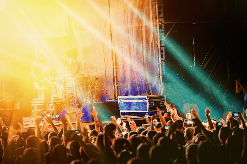 Scene and a Crowd of Fans during Editorial Photography - Image of ...