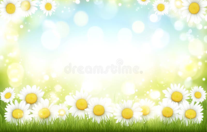 The Scene Depicts a Blurred yet Beautiful Spring Setting Where a Glade ...