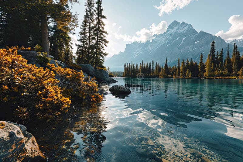 Scene Dominated by the Iconic Maple Leaf, Rendered in Striking Red ...
