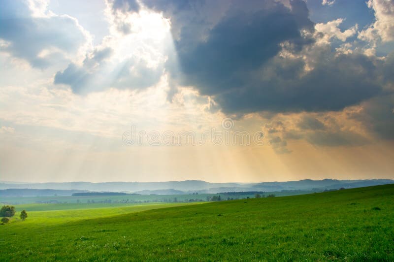 Scene with dramatic sky stock image. Image of natural - 19669447