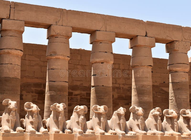 Scene from Egyptian Temples on the Nile River Stock Photo - Image of ...