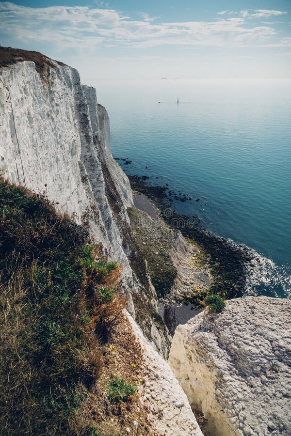 White Cliffs of Dover, England Stock Image - Image of nature, coastline ...