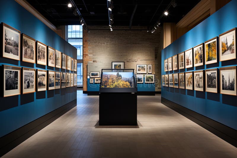 Scene from an Exhibition with Photographs that Encapsulate a Spectrum ...