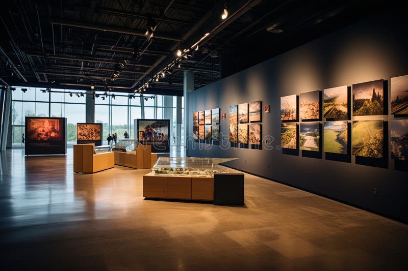 Scene from an Exhibition with Photographs that Encapsulate a Spectrum ...