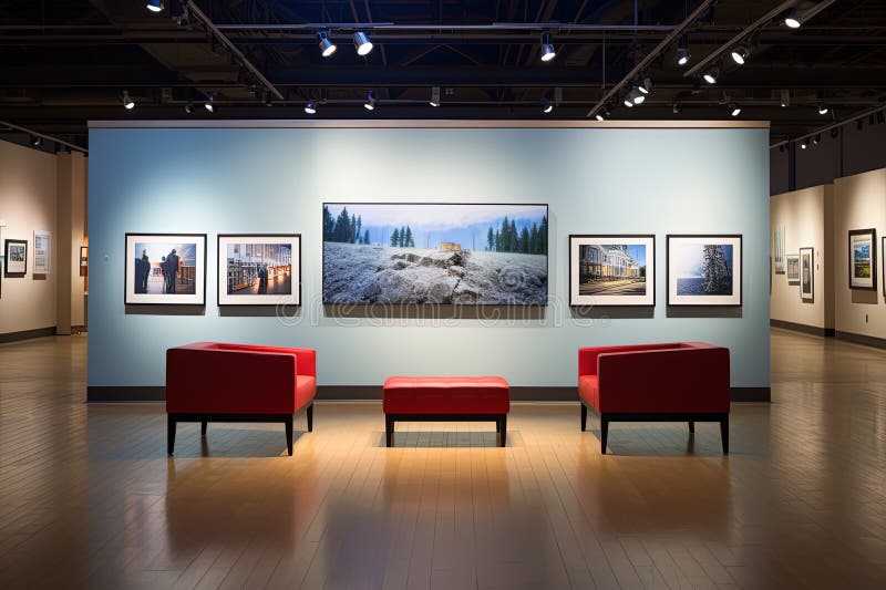 Scene from an Exhibition with Photographs that Encapsulate a Spectrum ...