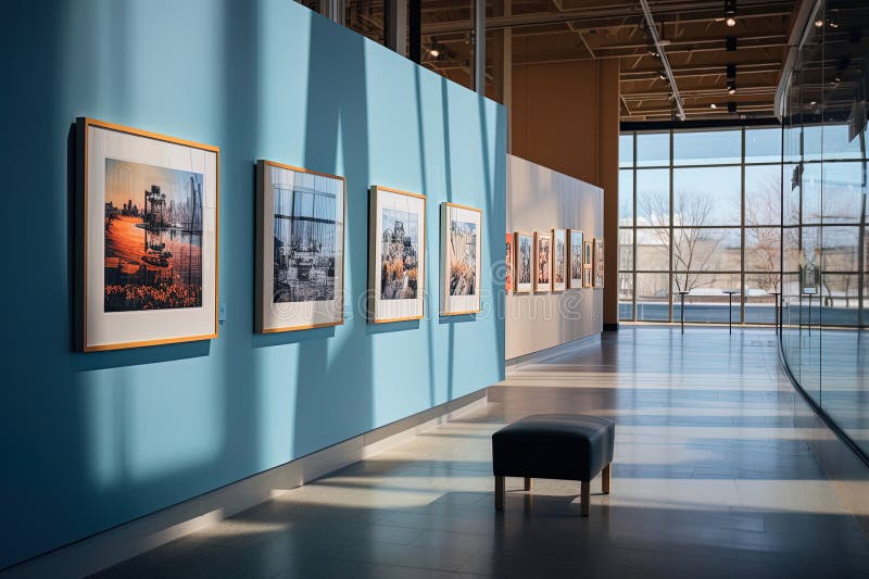 Scene from an Exhibition with Photographs that Encapsulate a Spectrum ...