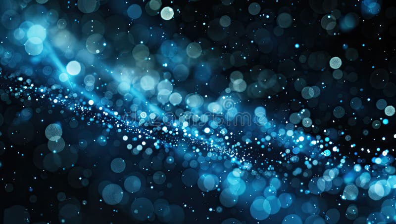 The Scene Features a Blue Backdrop with Undulating Waves and Sparkling ...