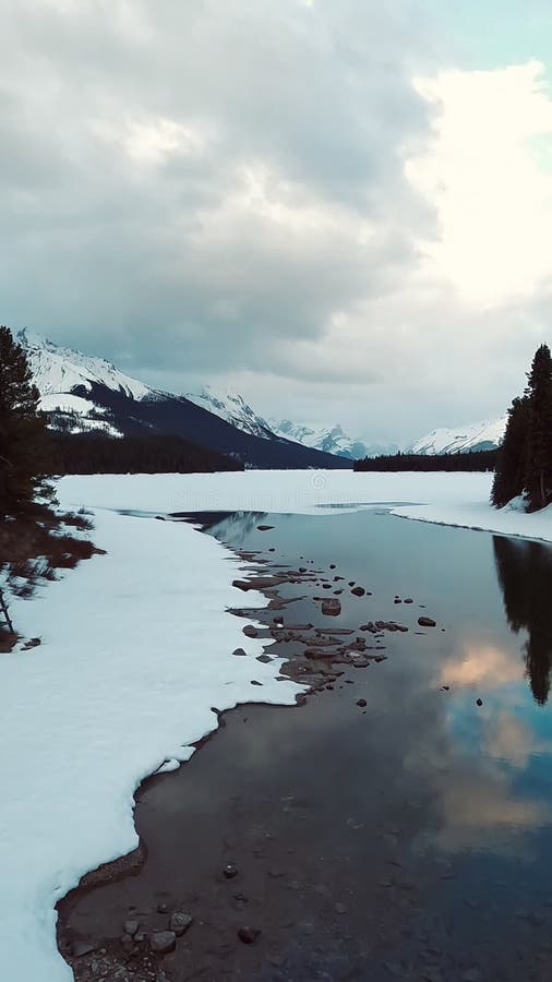Scene Footage from the Summit of the Jasper SkyTram, Capturing the Fast ...