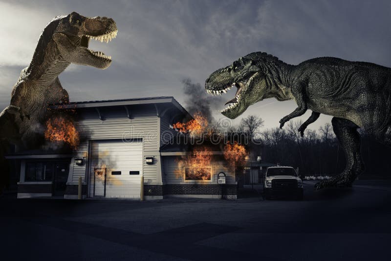 Dinosaur Destroy City Stock Illustrations – 80 Dinosaur Destroy City ...