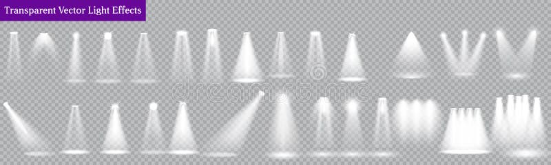Scene Illumination Collection, Glowing Transparent Studio Light Effects ...