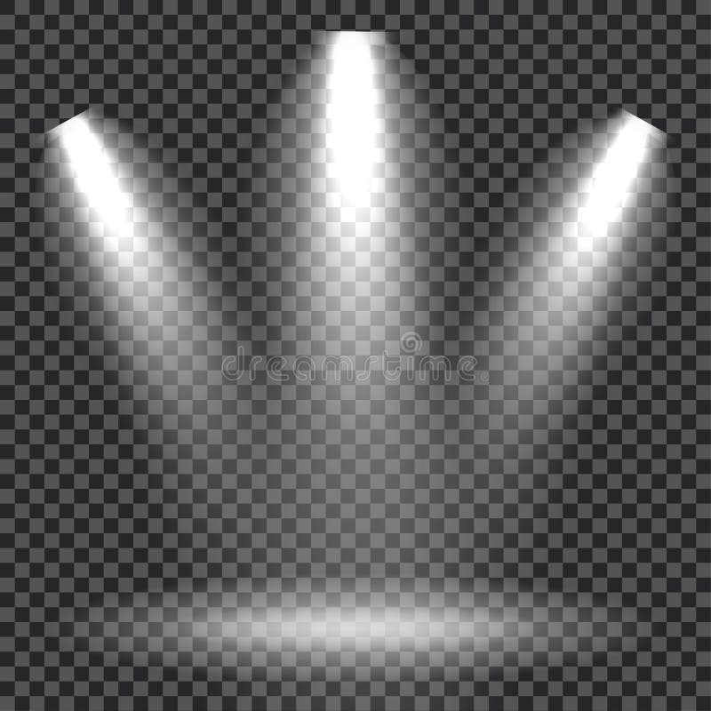 Scene Illumination Effects on Checkered Transparent Stock Vector ...