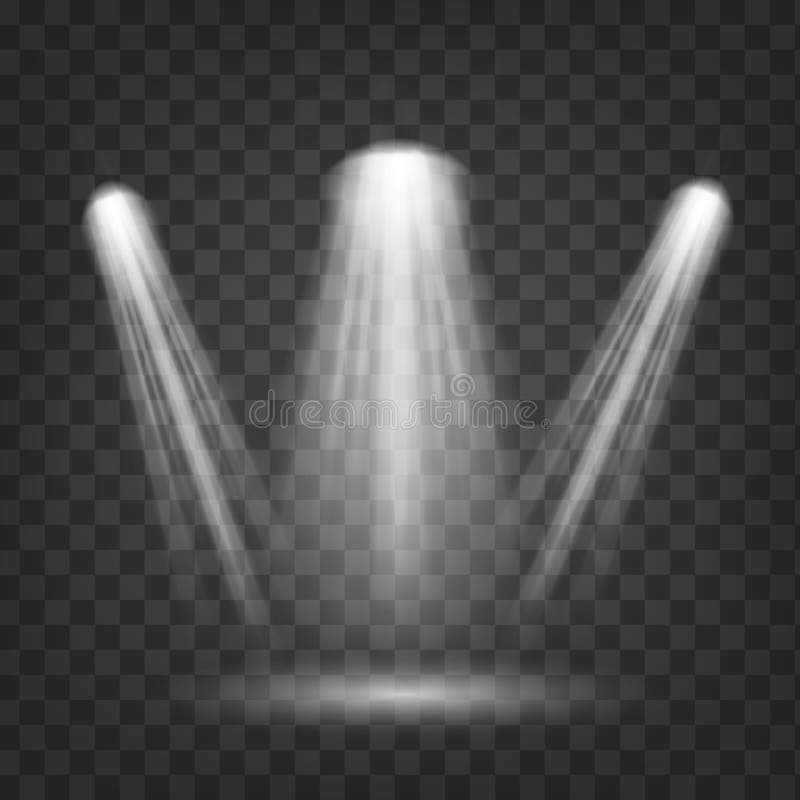 Scene Illumination, Transparent Effects.the Spotlight Shines on the ...