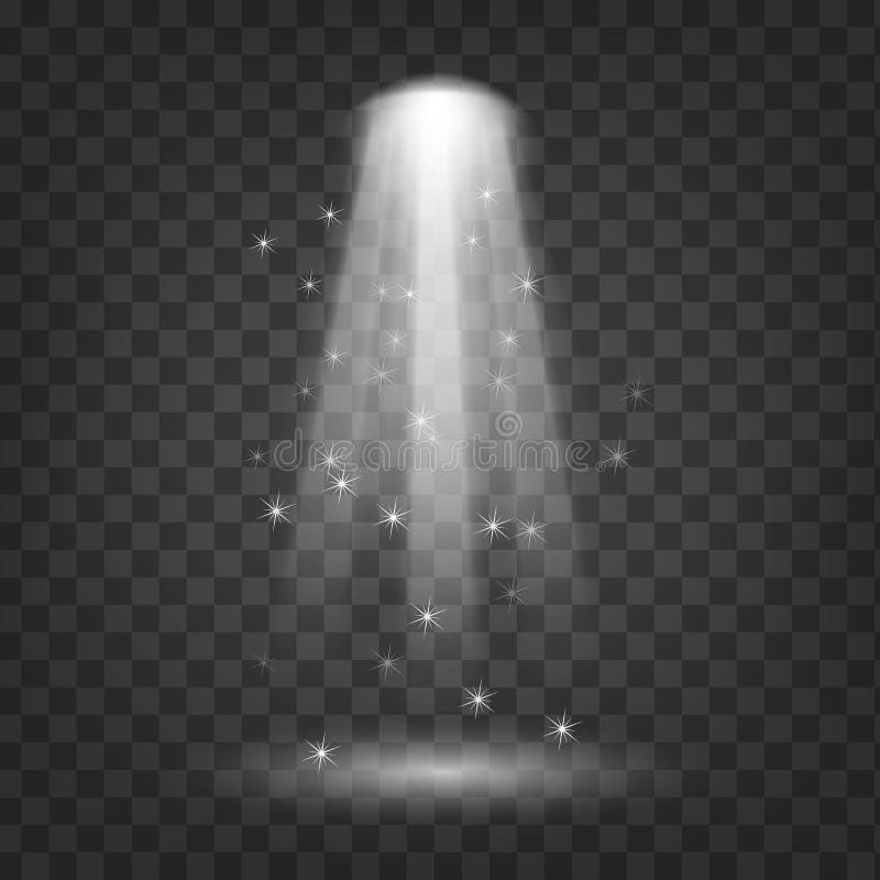 Scene Illumination, Transparent Effects.the Spotlight Shines on the ...