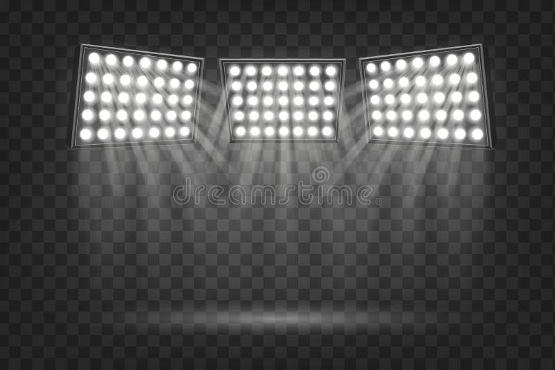 Scene Illumination, Transparent Effects.the Spotlight Shines on the ...