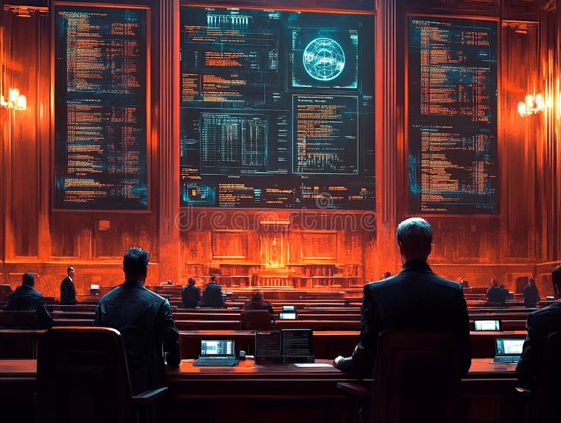 Scene from Inception Movie Featuring a High-tech Conference Room with ...