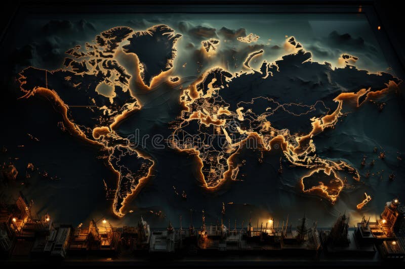 Planning of the World War on the Map Stock Image - Image of maneuvering ...