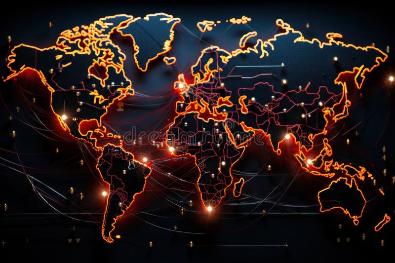 Planning of the World War on the Map Stock Photo - Image of resources ...