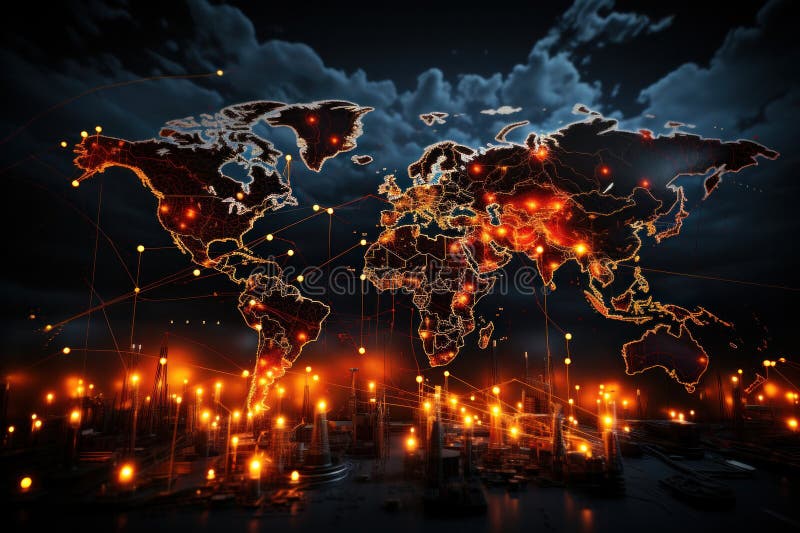 Planning of the World War on the Map Stock Photo - Image of naval ...