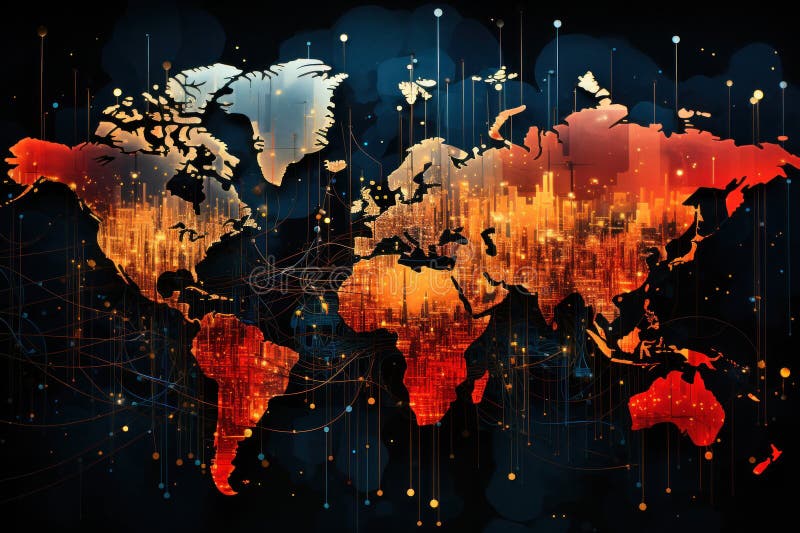 Planning of the World War on the Map Stock Image - Image of ...