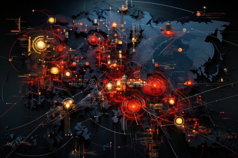 Planning of the World War on the Map Stock Photo - Image of retreat ...