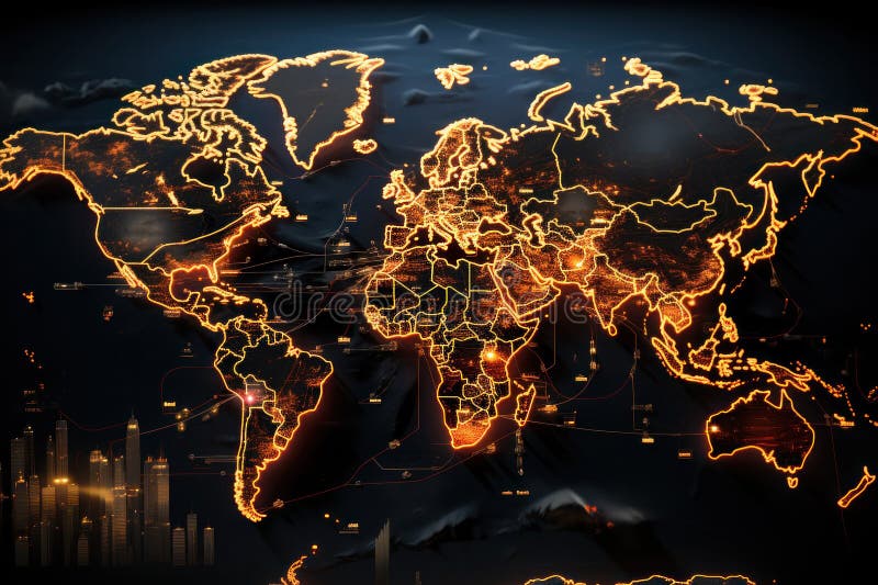 Planning of the World War on the Map Stock Photo - Image of naval ...