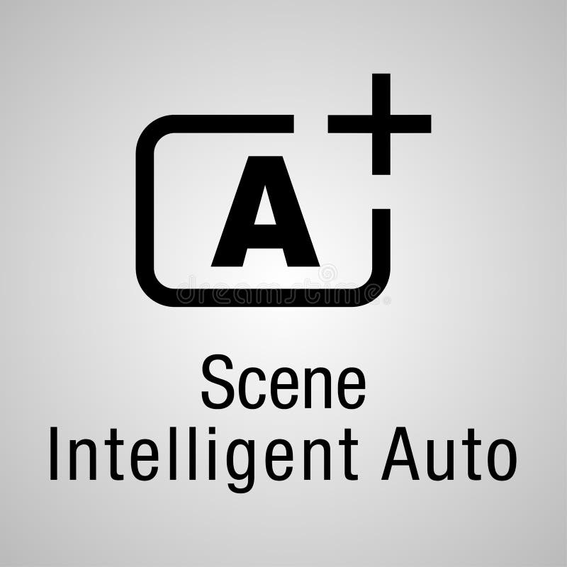 Scene Intelligent Auto Mode Icon. Vector Stock Vector - Illustration of ...