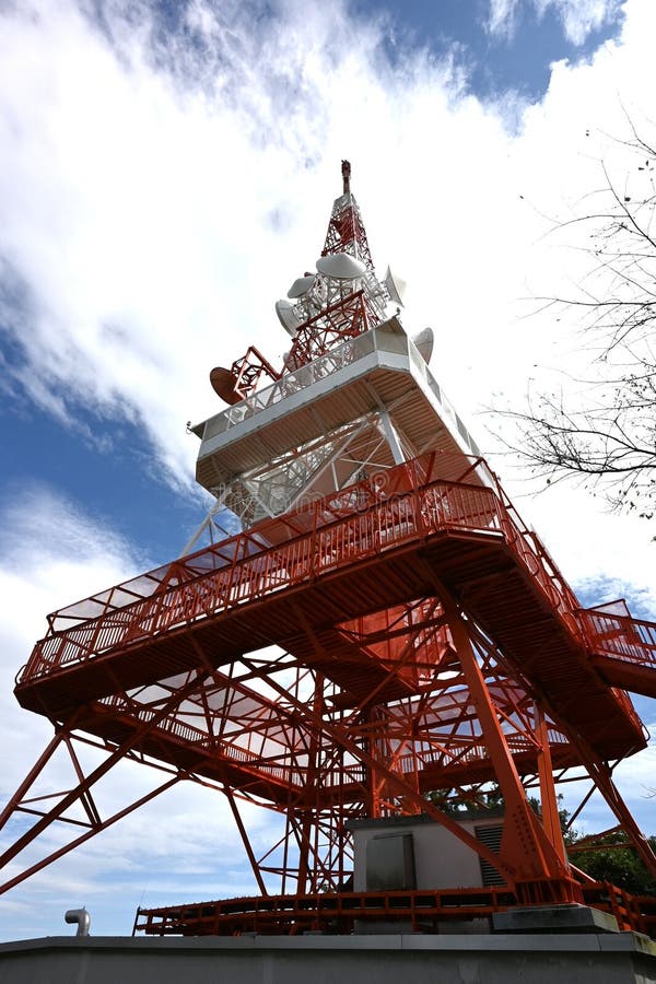 Scene of a Japanese Television Antenna. Stock Photo - Image of exterior ...