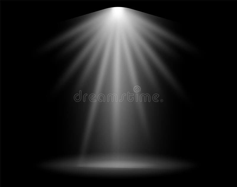 Scene Light. Smooth Realistic Stage Spotlight Effect Stock Illustration ...